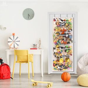 The Original Stuffed Animal Storage (Patent Pending) - Over Door Organizer for Stuffies, Baby Accessories, Toy Plush Storage / Breathable Hanging Storage Pockets Big Girls Toddler Large Bag Animals