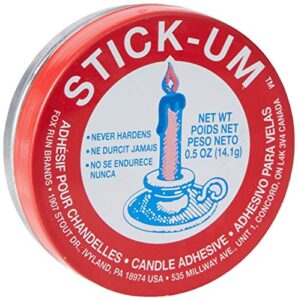 fox run stick-um candle adhesive, 0.5-ounce