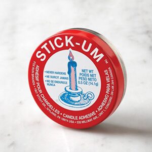 Fox Run Stick-Um Candle Adhesive, 0.5-Ounce