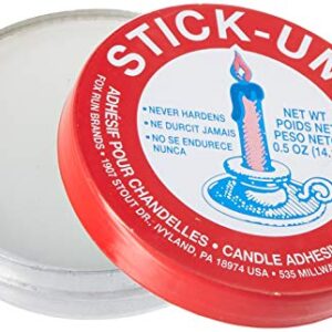 Fox Run Stick-Um Candle Adhesive, 0.5-Ounce