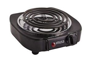 imusa usa gau-80305 electric single burner 1100-watts, black