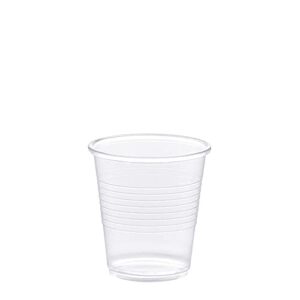 [100 Pack] 3 oz. Clear Plastic Cups, Small Disposable Bathroom, Mouthwash Polypropylene Cups