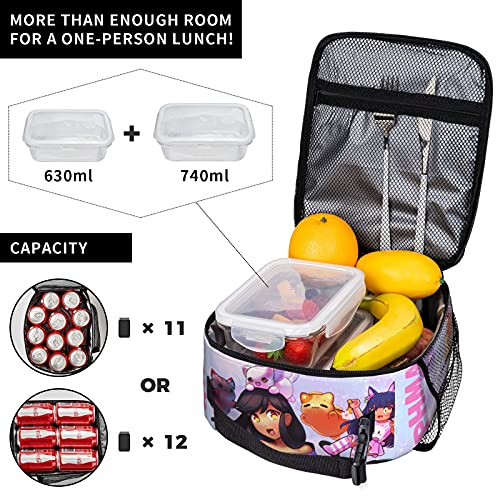 MULINSEN Lunch Box For Kids And Adult,Reusable Insulated Lunch Bags For Office Work Hiking Outdoor Picnic Beach,Multi,One Size