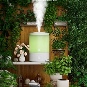 Cool Mist Humidifiers for Bedroom Large Room, Esemoil 2.5L Smart WiFi Baby Air Humidifier with Top-Fill & 28dB Quiet, 24H Ultrasonic Diffuser for Plants, 8 Color Light, Voice Control, Works with Alexa