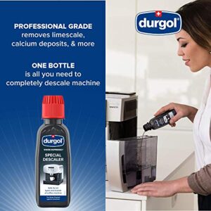 Durgol Swiss Espresso, Descaler and Decalcifier for All Brands of Espresso Machines and Coffee Makers, 4.2 Fluid Ounces (Pack of 2)