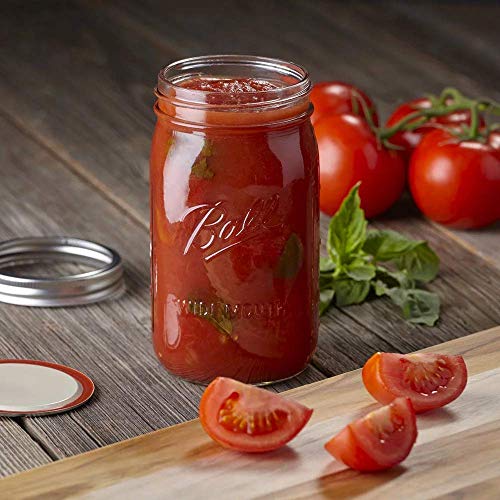 Ball Wide Mouth 32-Ounces Quart Mason Jars with Lids and Bands, Set of 2