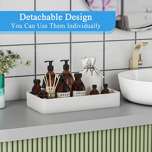 Wisdom Star 2 Pack Under Sink Organizers and Storage Bathroom Organizer Under Sink, Pull Out Cabinet Organizer for Kitchen Bathroom Sink Storage, White