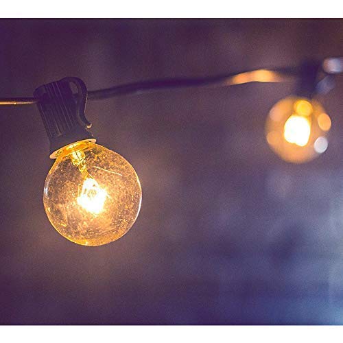 6 Pack Wax Warmer Bulbs,G50 25 Watt Bulbs for Full Size Scentsy Warmers,G16.5 Globe E12 Incandescent Candelabra Base Clear Light Bulbs for Wax Warmer,1.97 Inches,Long Last Lifespan