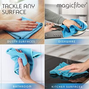 MagicFiber Microfiber Cleaning Cloth (12 Pack,13x13 in) - Thick, Soft, & Ultra Absorbent Reusable Microfiber Cleaning Rags, Micro Fiber Cloths for Dusting, Windows, Kitchenware, Cars and More!