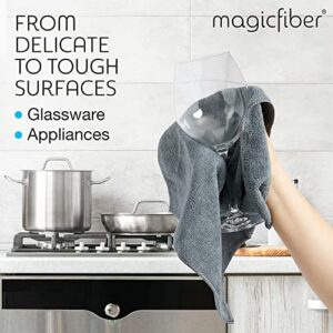 MagicFiber Microfiber Cleaning Cloth (12 Pack,13x13 in) - Thick, Soft, & Ultra Absorbent Reusable Microfiber Cleaning Rags, Micro Fiber Cloths for Dusting, Windows, Kitchenware, Cars and More!