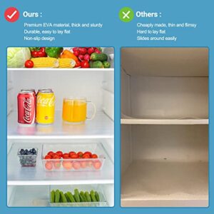 Puricon Non-Adhesive Shelf Liner, Non-Slip Clear Plastic Ribbed Liners for Refrigerator Pantry Cabinet Closet Drawer Desks Shelves Storage, BPA Free -12 Inch x 10 FT