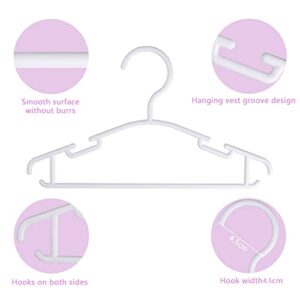 Baby Hangers for Closet - Baby Clothes Hangers 60 Pack Plastic Kids Hangers Clothing Infant Toddler Childrens Hangers White