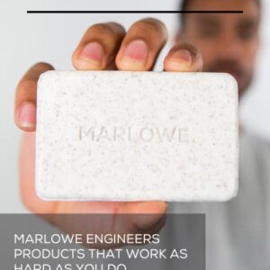 MARLOWE. No. 102 Men's Body Scrub Soap 7 oz | Best Exfoliating Bar for Men | Made with Natural Ingredients | Green Tea Extract | Amazing Scent