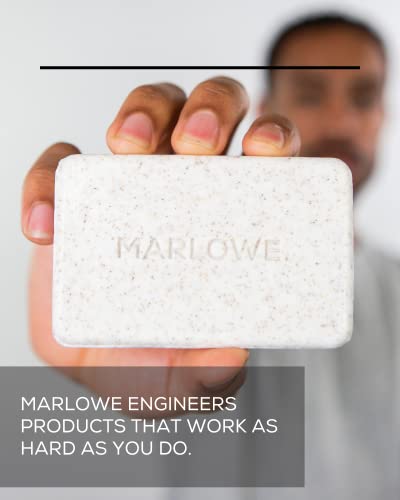 MARLOWE. No. 102 Men's Body Scrub Soap 7 oz | Best Exfoliating Bar for Men | Made with Natural Ingredients | Green Tea Extract | Amazing Scent