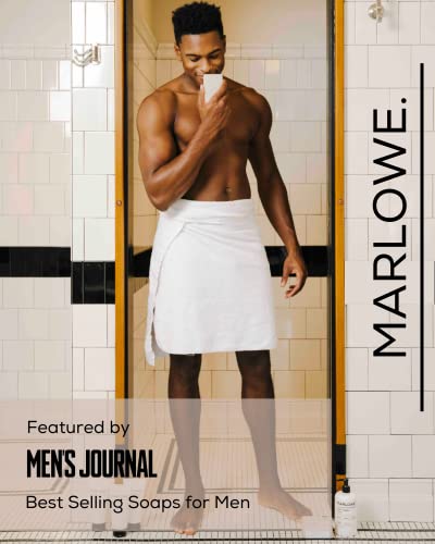 MARLOWE. No. 102 Men's Body Scrub Soap 7 oz | Best Exfoliating Bar for Men | Made with Natural Ingredients | Green Tea Extract | Amazing Scent