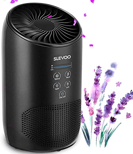 Slevoo Air Purifiers for Bedroom Pets in Home, 2023 New Upgrade H13 True HEPA Air Purifier with Fragrance Sponge, 100% Ozone Free, Effectively Clean 99.97% of Dust, Smoke, Pets Dander, Pollen, Odors