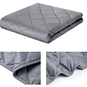 ZZZhen Weighted Blanket - High Breathability - 48''72'' 15LB - Premium Heavy Blankets - Calm Sleeping for Adult and Kids, Durable Quilts and Quality Construction