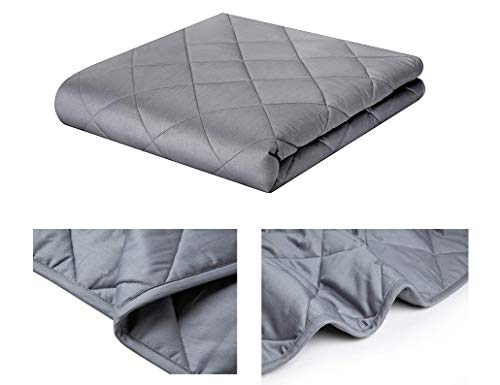 ZZZhen Weighted Blanket - High Breathability - 48''72'' 15LB - Premium Heavy Blankets - Calm Sleeping for Adult and Kids, Durable Quilts and Quality Construction