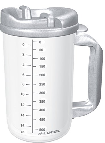 Drinking Mug, 20 oz. Clear Cup/Granite Lid Plastic Reusable, TM-20 - Sold by: Pack of One