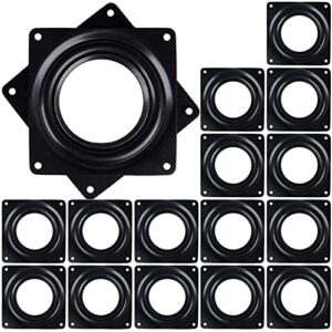 fasmov 16 pack 4-inch lazy susan turntable bearings, 5/16” thick swivel plate for serving trays, kitchen cabinet, craft project, makeup holder