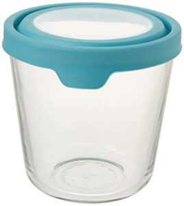 anchor hocking storage & food preperation glass food storage 7-cup tall mineral blue,11839ahg17,2