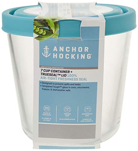 Anchor Hocking Storage & Food Preperation Glass Food Storage 7-Cup Tall Mineral Blue,11839AHG17,2