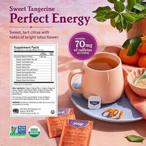 Yogi Tea - Energy Tea Variety Pack Sampler (3 Pack) - Sweet Tangerine Positive Energy, Raspberry Passion Perfect Energy, and Vanilla Spice Perfect Energy - Contains Caffeine - 48 Tea Bags