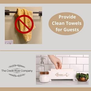 Guest Towel Holder Tray for Bathroom - Bathroom Napkin Holder Tray, Guest Towel Napkin Holder for Bathroom, Wood Bathroom Tray, Bathroom Disposable Hand Towel Holder, Guest Towel Tray,Toilet Tank Tray