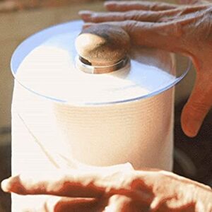 Paper Towel Topper- Keeps Top of Paper Towel Roll Clean & Dry - Paper Towel Holder Countertop Stand