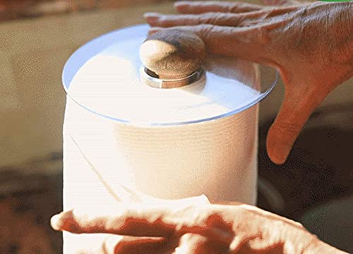 Paper Towel Topper- Keeps Top of Paper Towel Roll Clean & Dry - Paper Towel Holder Countertop Stand