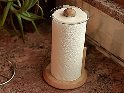 Paper Towel Topper- Keeps Top of Paper Towel Roll Clean & Dry - Paper Towel Holder Countertop Stand