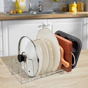 Y.Z.Bros Kitchen Pot Lid Holder Organizer, Rack Cutting Boards, Bakeware, Reusable Containers, Plates