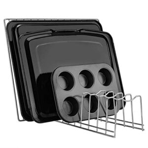 Y.Z.Bros Kitchen Pot Lid Holder Organizer, Rack Cutting Boards, Bakeware, Reusable Containers, Plates