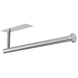 paper towel holder under cabinet, sliver drilling or self adhesive paper towel holder, paper towel roll rack, sus304 stainless steel under counter paper towel holder for kitchen, pantry, bathroom