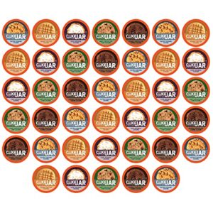 cookie jar coffee variety pack pods for keurig k cup brewers, 40 count