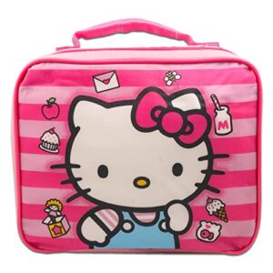 Fast Forward Hello Kitty Lunch Box Set - Bundle with Hello Kitty Lunch Box for Girls, Hello Kitty Stickers, More | Hello Kitty Lunch Bag