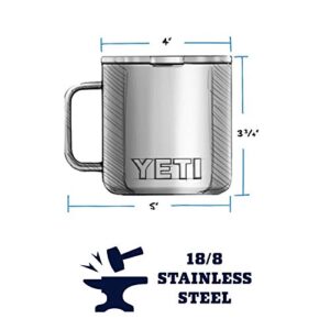 YETI Rambler 14 oz Stainless Steel Vacuum Insulated Mug with Lid, Black