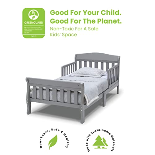 Delta Children Canton Toddler Bed, Greenguard Gold Certified, Grey