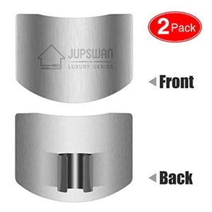 Jupswan Finger Guards for Cutting Kitchen Tool Stainless Steel Finger Guard Finger Protector Avoid Hurting When Slicing and Dicing 2 Pack