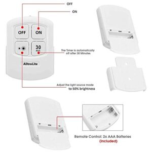 AlltroLite 4 Pack Bulb Portable Wireless COB LED Light Bulb, Battery Operated LED Night Lights, COB LED Cordless Light Switch, Under Cabinet, Shelf, Closet, Nightlight & Kitchen RV & Boat