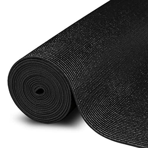 Foam Rubber Toolbox Shelf Liner Drawer Mat 1/8 Inch Thick X 16 Inch Wide X 16 Ft Long Black, No Slip for Protecting Cabinet, Garage, Cart, Tool Box