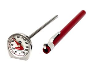 rubbermaid commercial products food/meat instant read thermometer, pocket size, dishwasher safe (fgthp220ds)