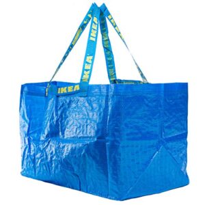 ikea 172.283.40 frakta shopping bag, large, blue, set of 10