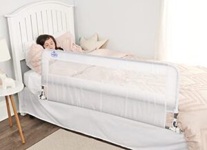 regalo hideaway 54-inch extra long bed rail guard, with reinforced anchor safety system