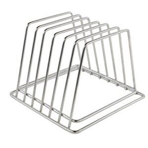 Commercial Cutting Board Rack - Stainless Steel, No Rusting - Holds 6 Small Boards