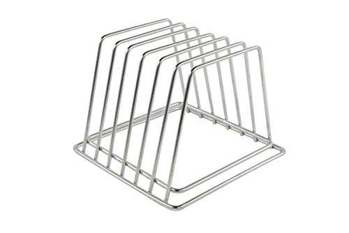 Commercial Cutting Board Rack - Stainless Steel, No Rusting - Holds 6 Small Boards