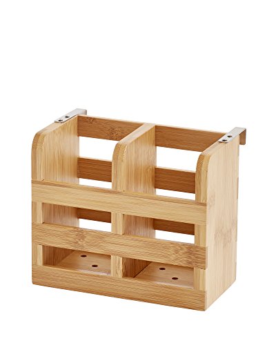 Helen’s Asian Kitchen Dish Rack Caddy, Natural Bamboo