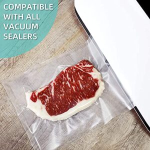 Happy Seal Vacuum Sealer Bags 8x50 Rolls 4 Pack for Food Saver, Seal a Meal, BPA Free, Commercial Grade, Great for Vac Storage, Meal Prep or Sous Vide