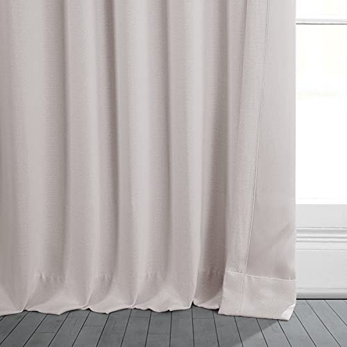 HPD Half Price Drapes BOCH-LN185-P Faux Linen Room Darkening Curtains for Bedroom (1 Panel), 50 X 96, Birch