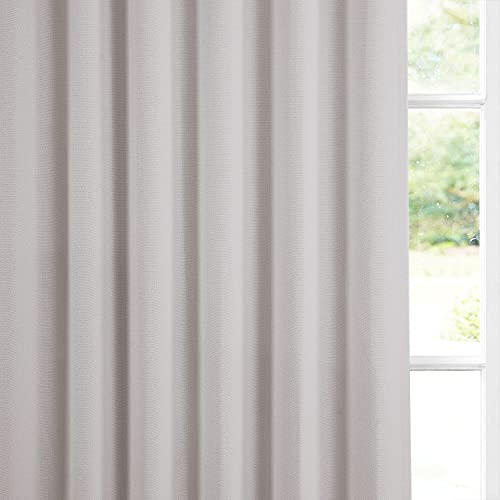 HPD Half Price Drapes BOCH-LN185-P Faux Linen Room Darkening Curtains for Bedroom (1 Panel), 50 X 96, Birch